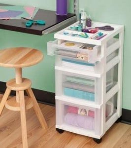 Best art and craft storage carts on wheels